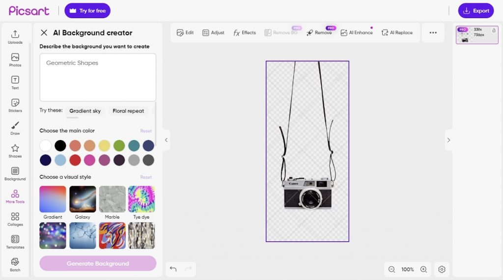 A Detailed Review of Top 6 AI Background Generators | UPDF