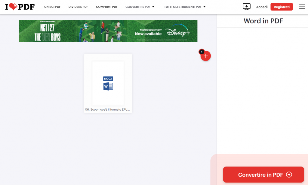 Come convertire da Word a JPG con iLovePDF | UPDF