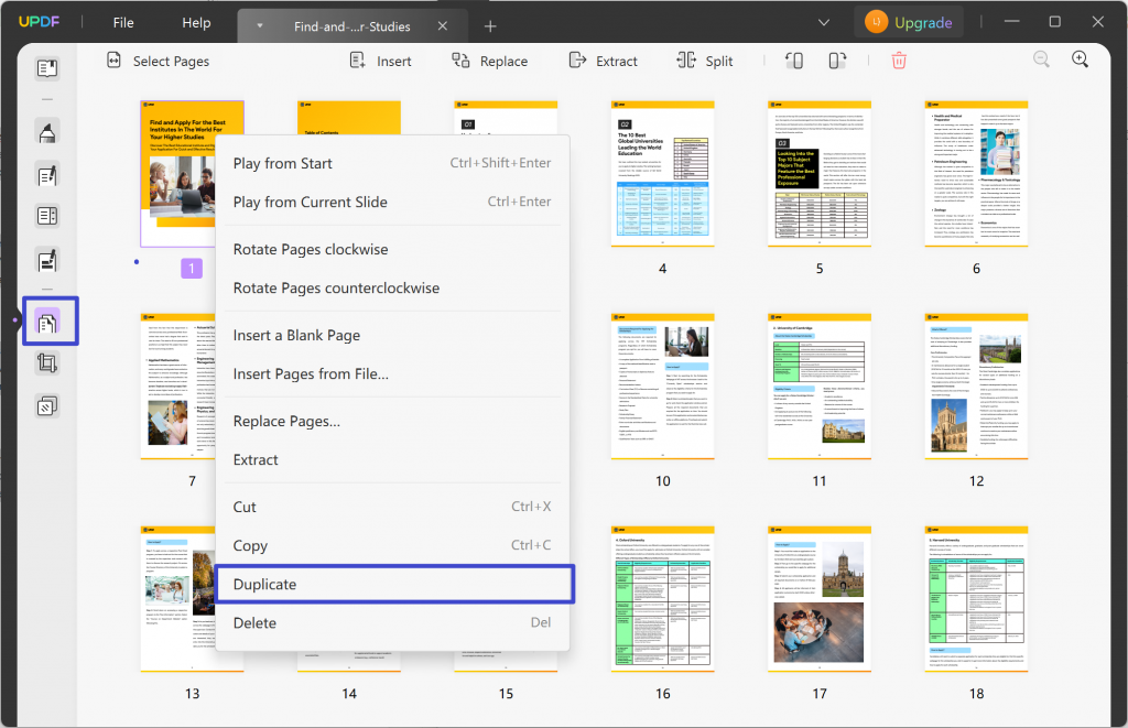 A Guide to Duplicate PDF Pages Online and Offline | UPDF