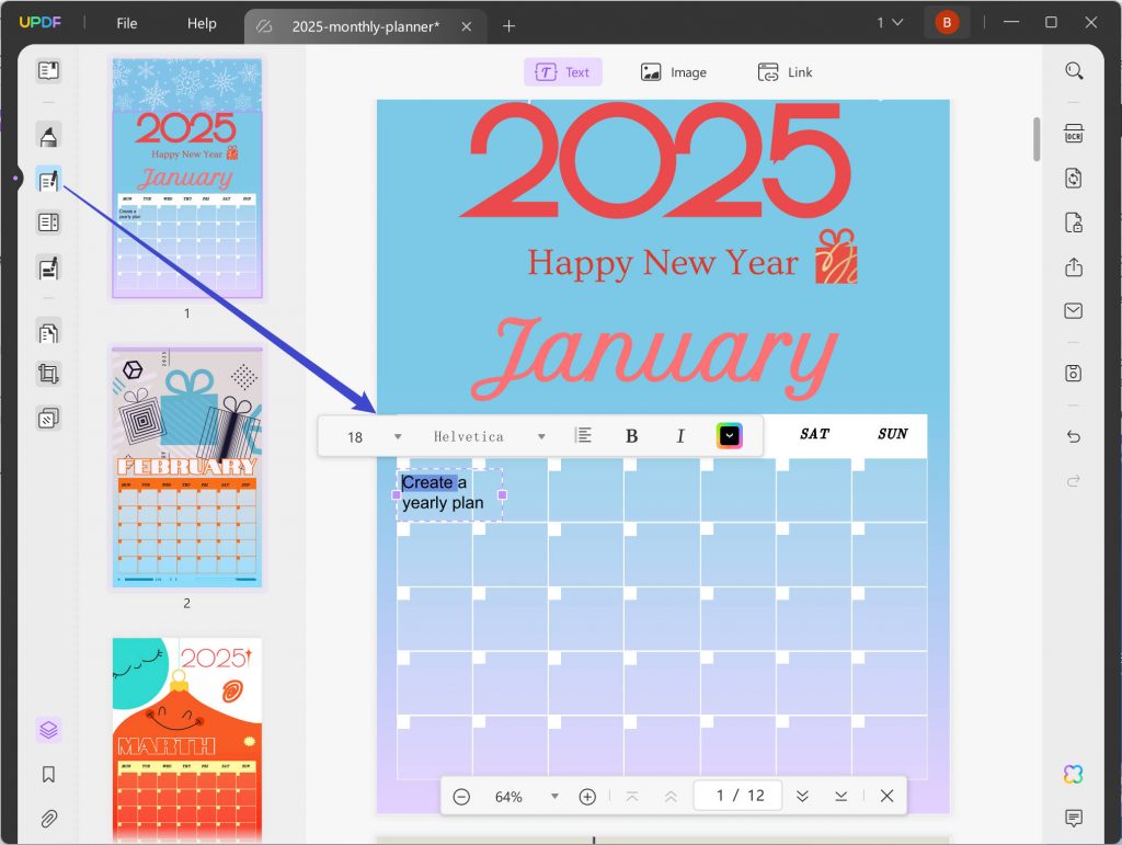 Plan Activities with Monthly Planner 2025 Templates | UPDF