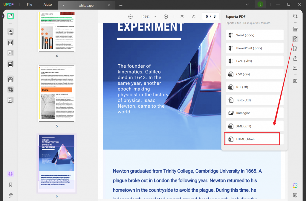Convertire da PDF a HTML in Python | UPDF