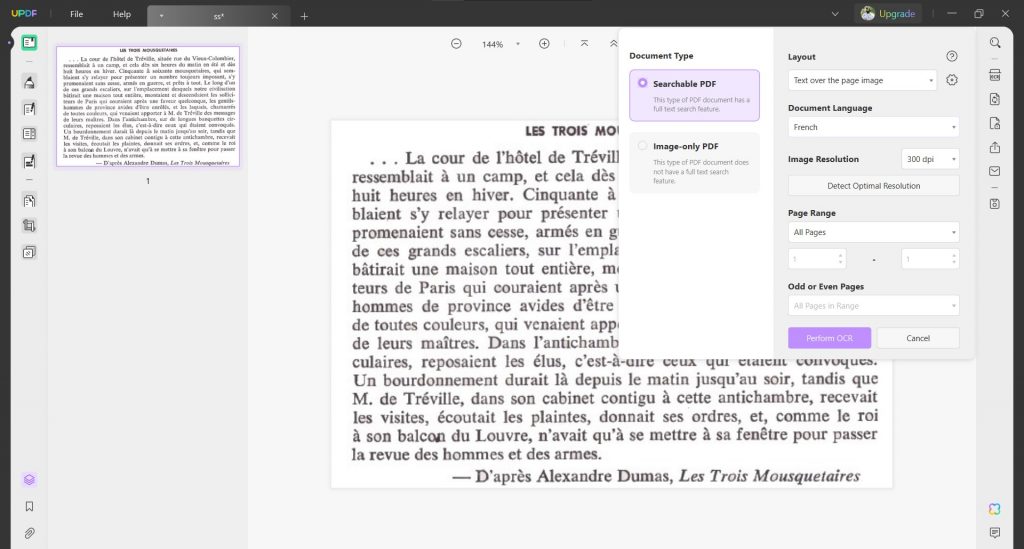 Top 5 French OCR Software (Features, Pros, Cons) | UPDF