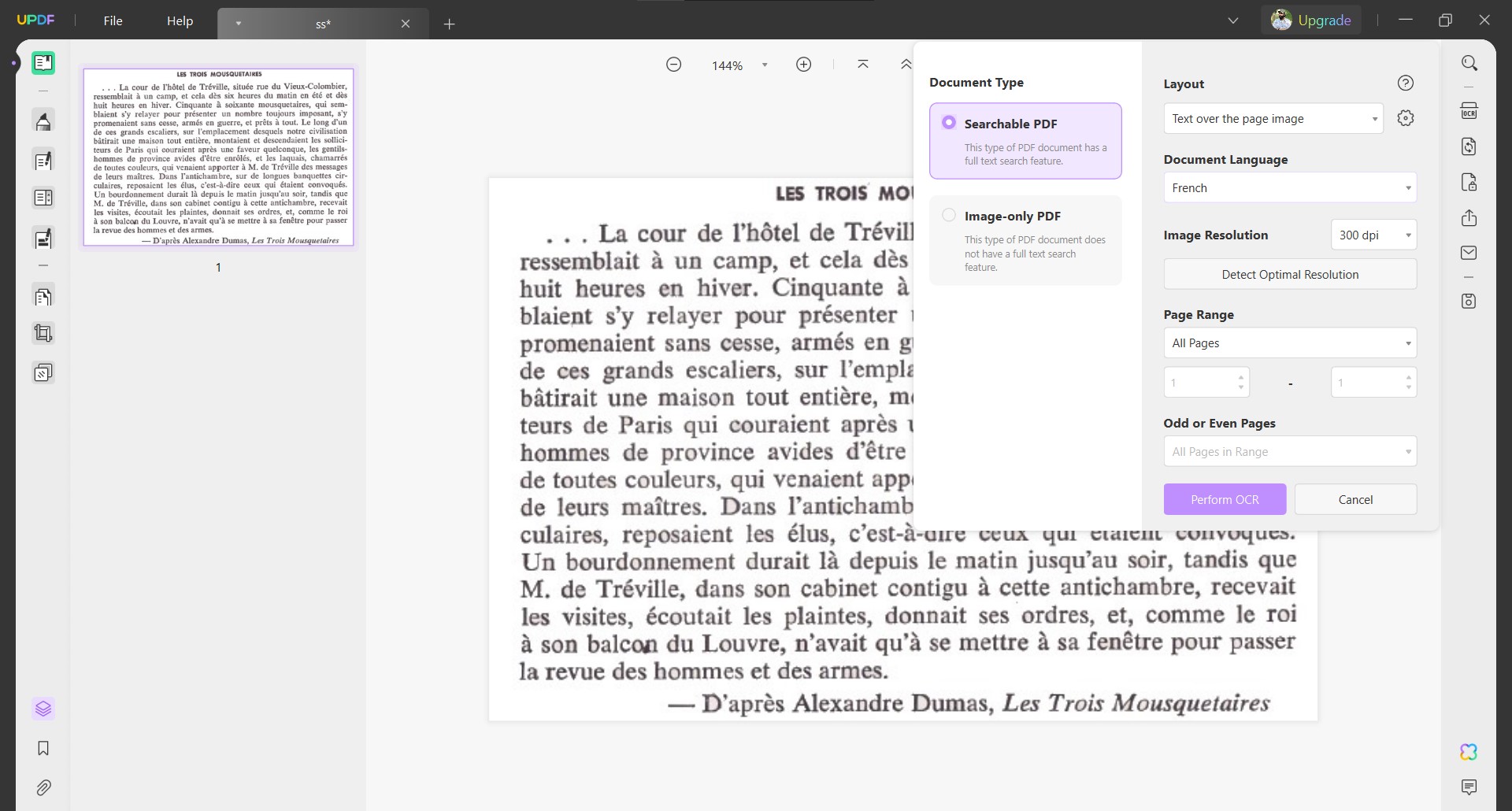 Top 5 French OCR Software (Features, Pros, Cons) | UPDF