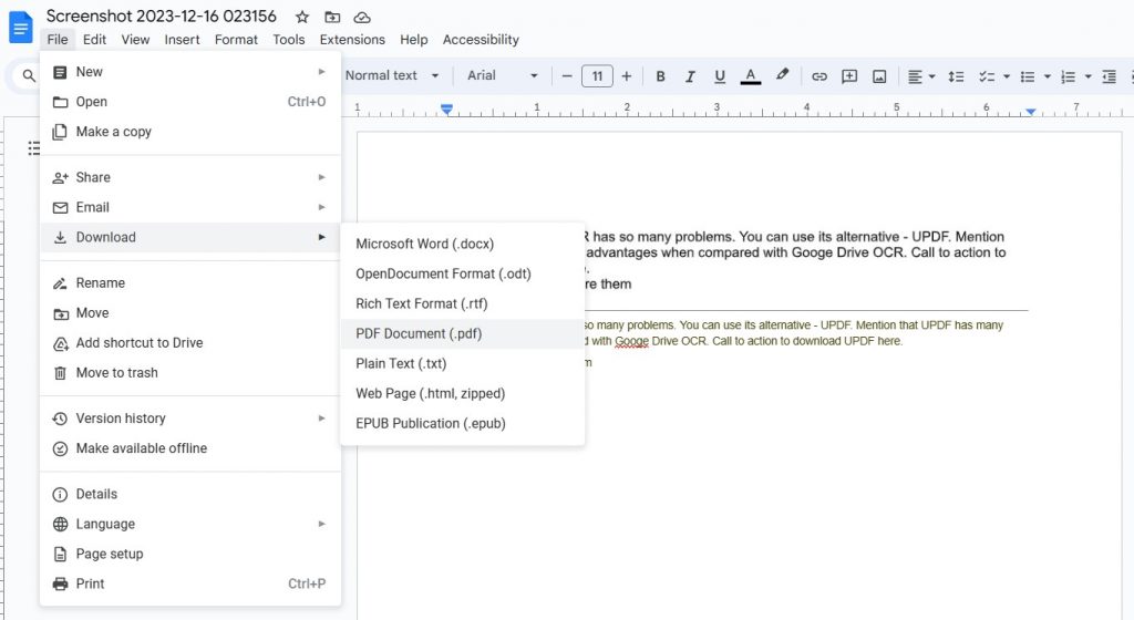 Google Drive OCR: What it is and How to Use? | UPDF