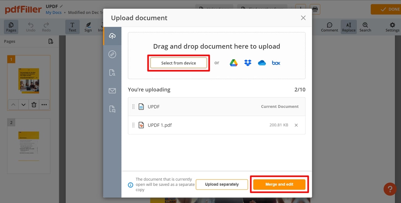 Insert PDF Pages Online Tools to Organize Documents | UPDF