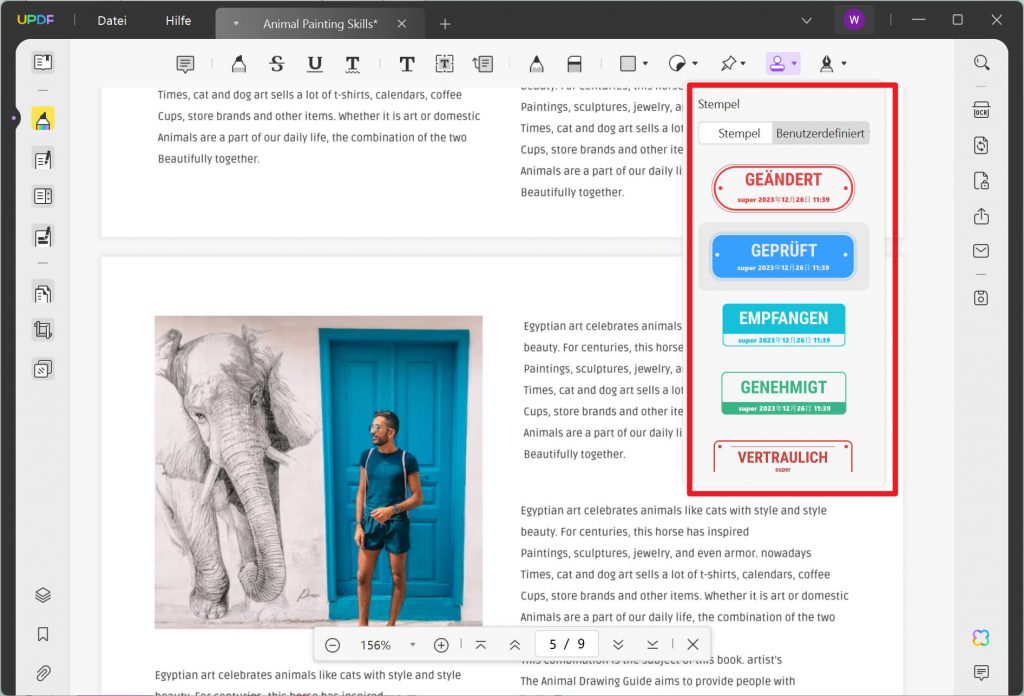 Wie Sie PDF Stempel einfach entfernen | UPDF
