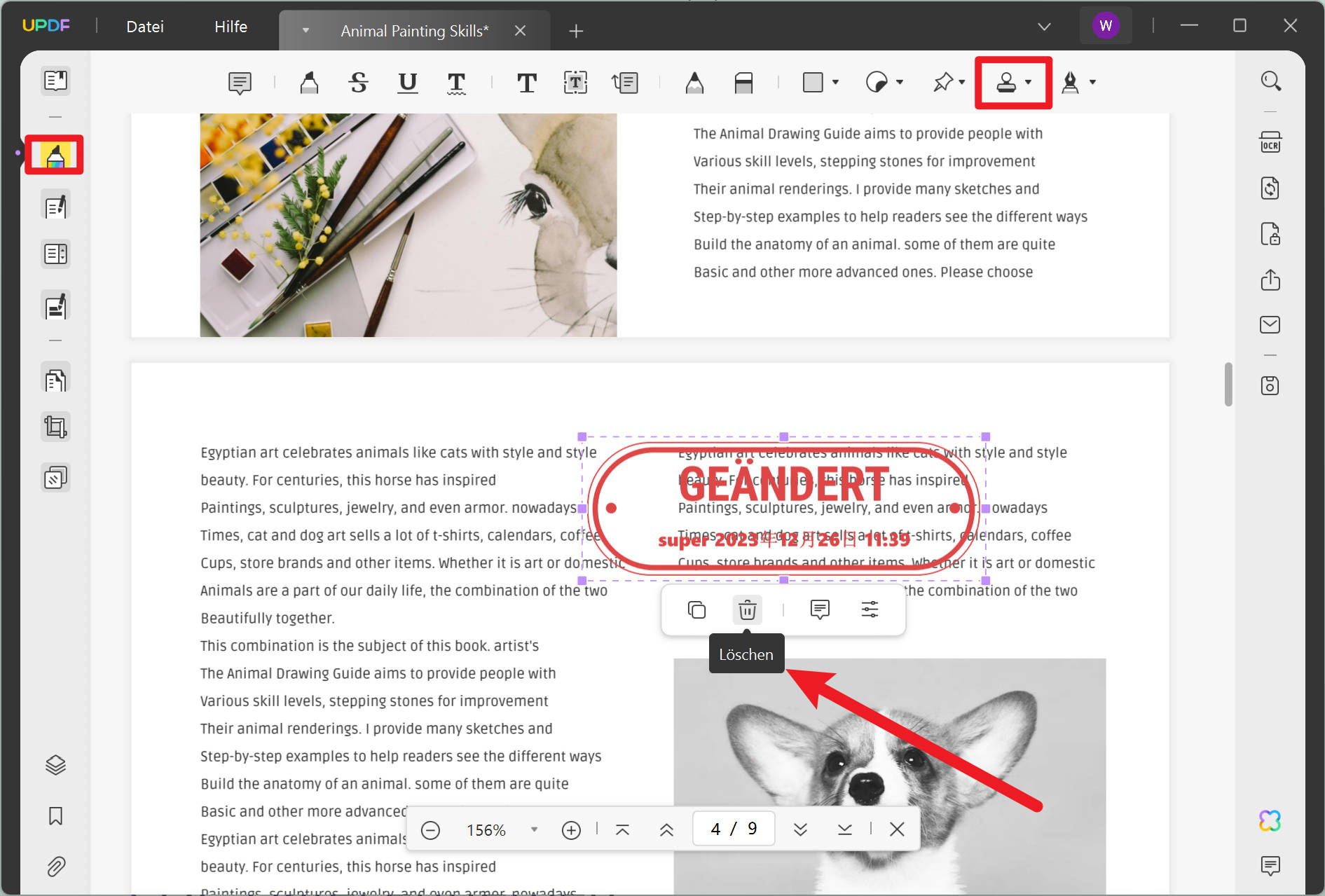 Wie Sie PDF Stempel einfach entfernen | UPDF