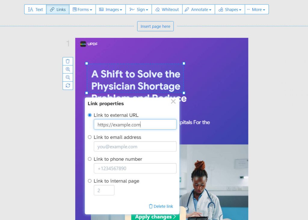 3 Ways to Add Links to PDF Online Free | UPDF