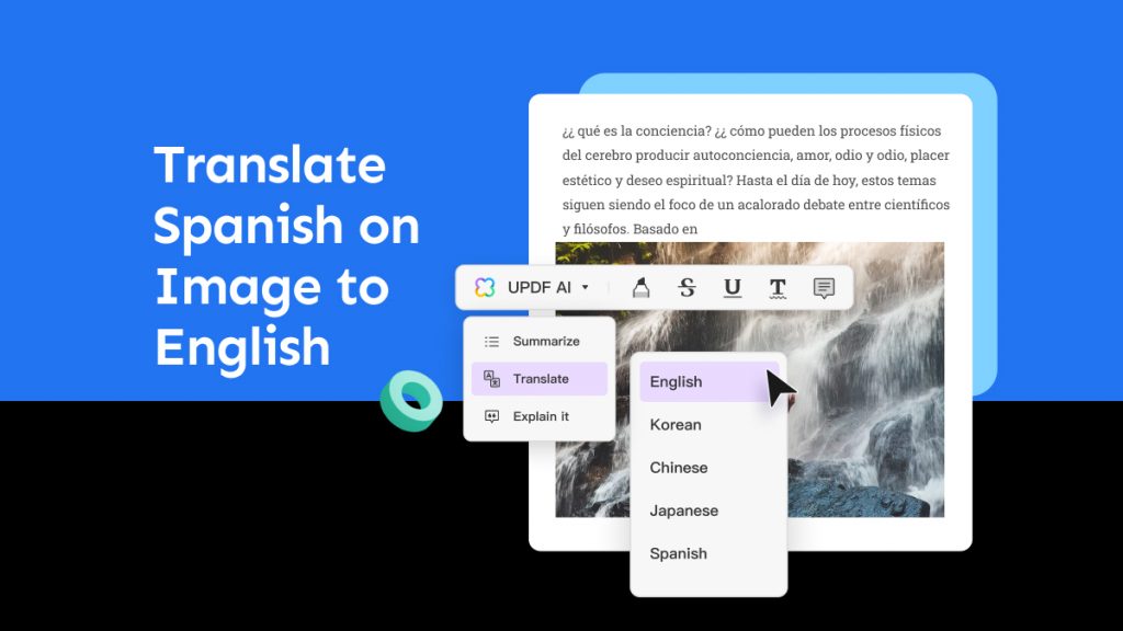 Easily Translate Images From Spanish to English | UPDF