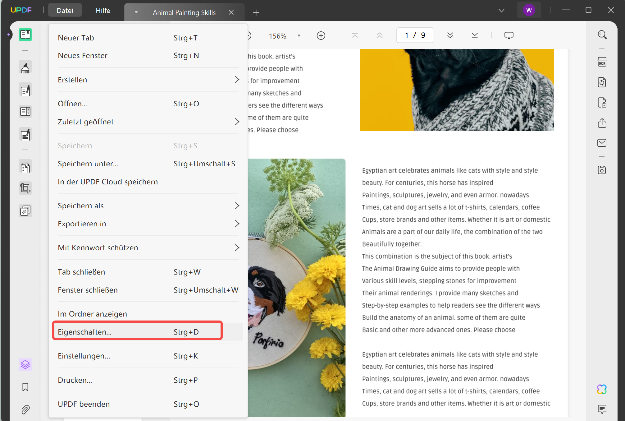 Wie du PDF Metadaten anzeigen kannst? | UPDF