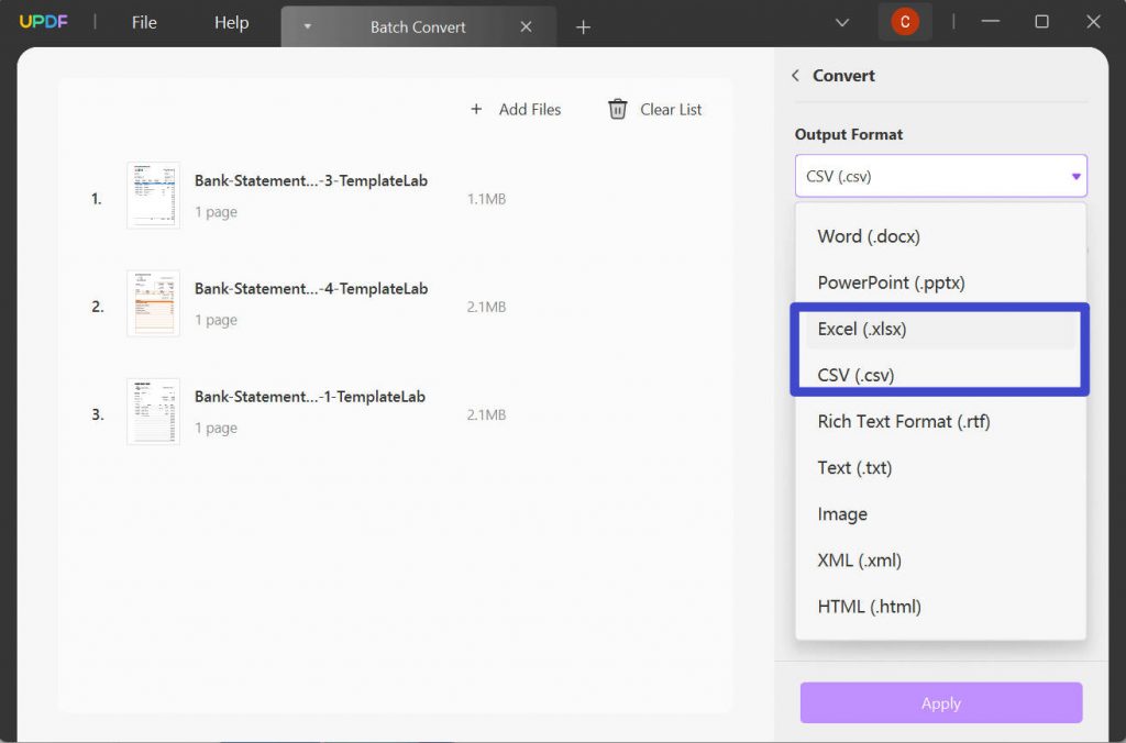 How to Convert PDF Bank Statement to Excel or CSV | UPDF