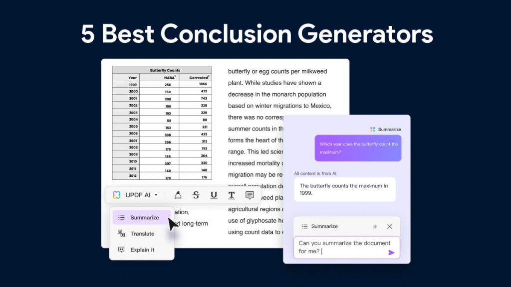 5 Best AI Conclusion Generators to Make Your Article Standout|UPDF