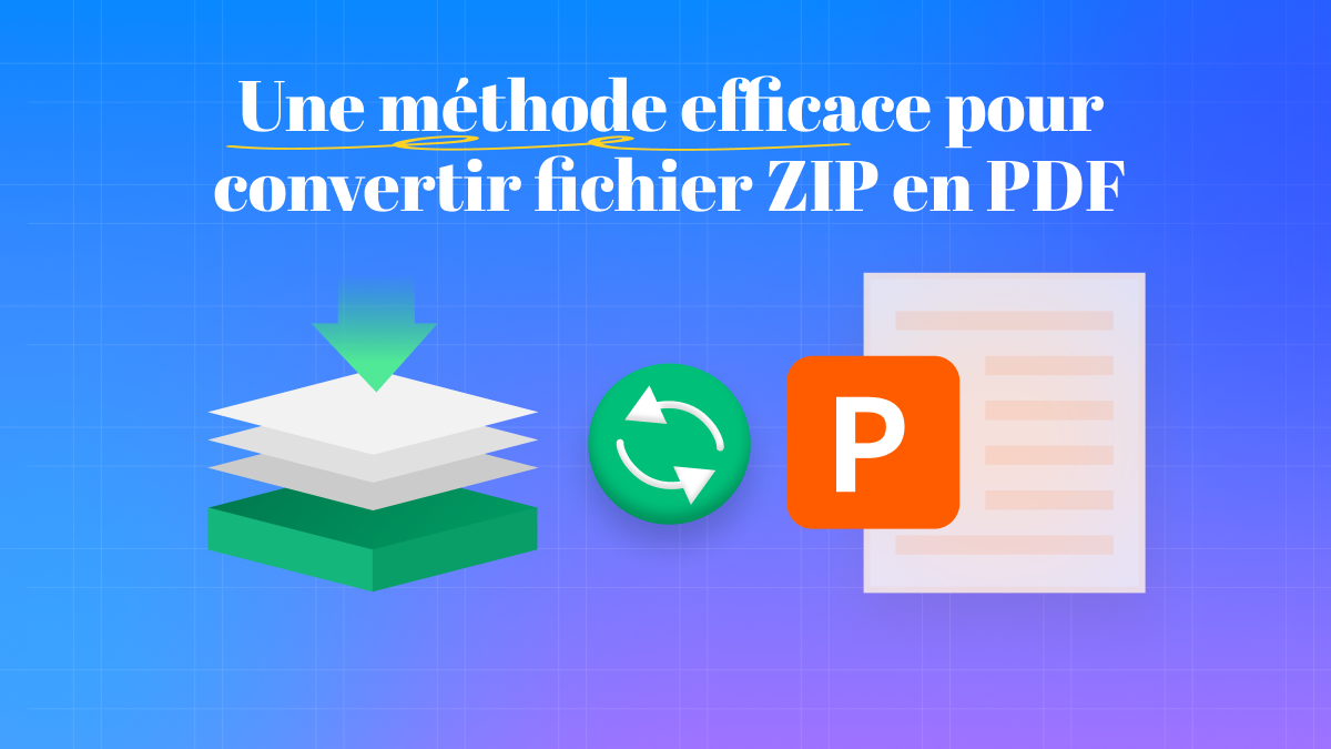 Convertir ZIP en PDF directement et sans limites | UPDF