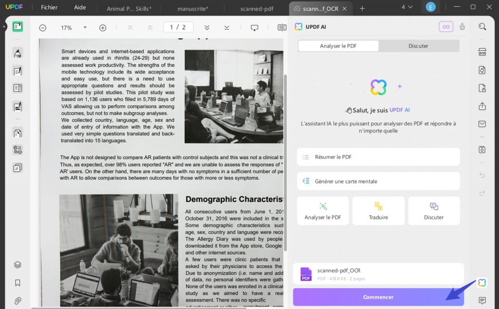 Comment traduire un PDF scanné (100% efficacement) | UPDF