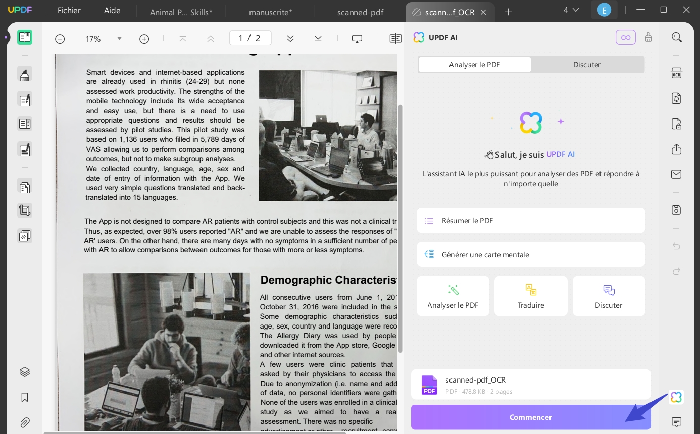 Comment traduire un PDF scanné (100% efficacement) | UPDF