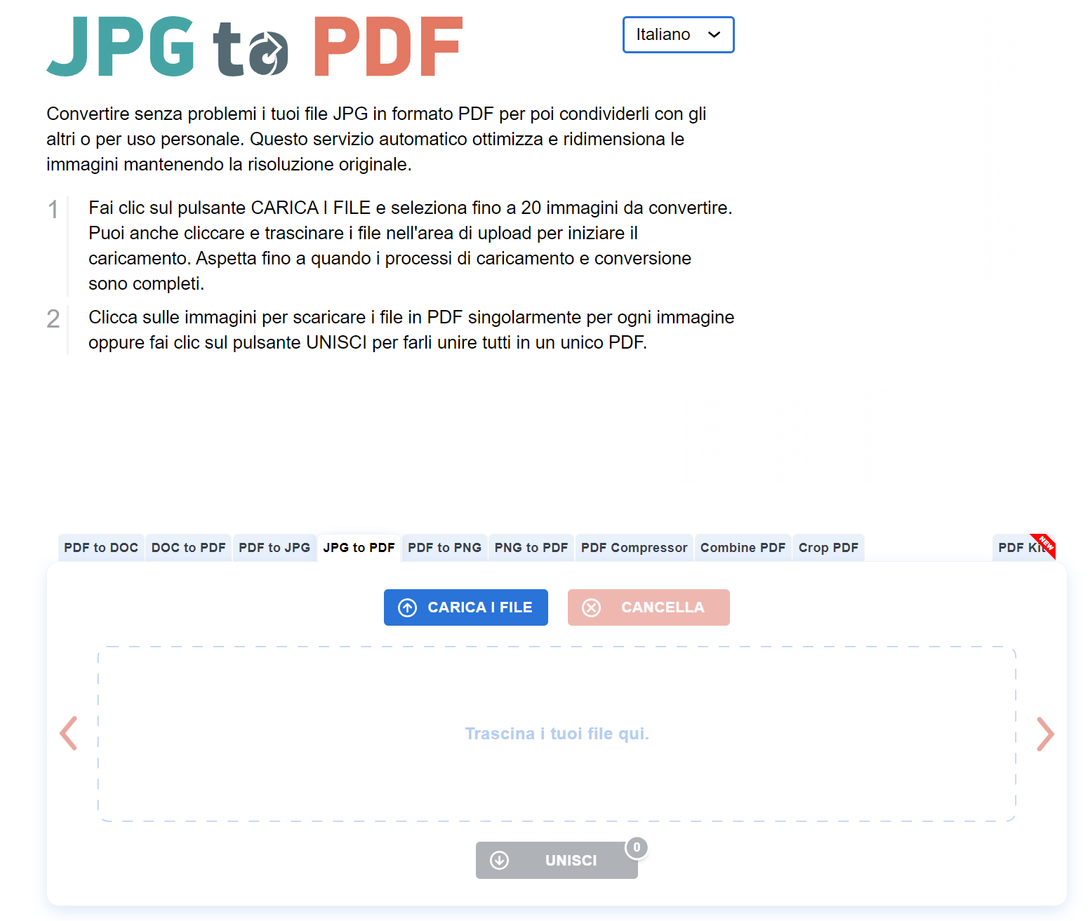 JPG2PDF: recensione convertitore online | UPDF