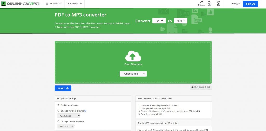 PDF to MP3 Converters Online: Top 2 Effective Picks | UPDF