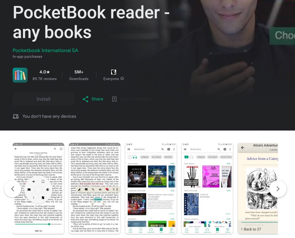 10 mejores lectores EPUB en Android (pros y contras) | UPDF