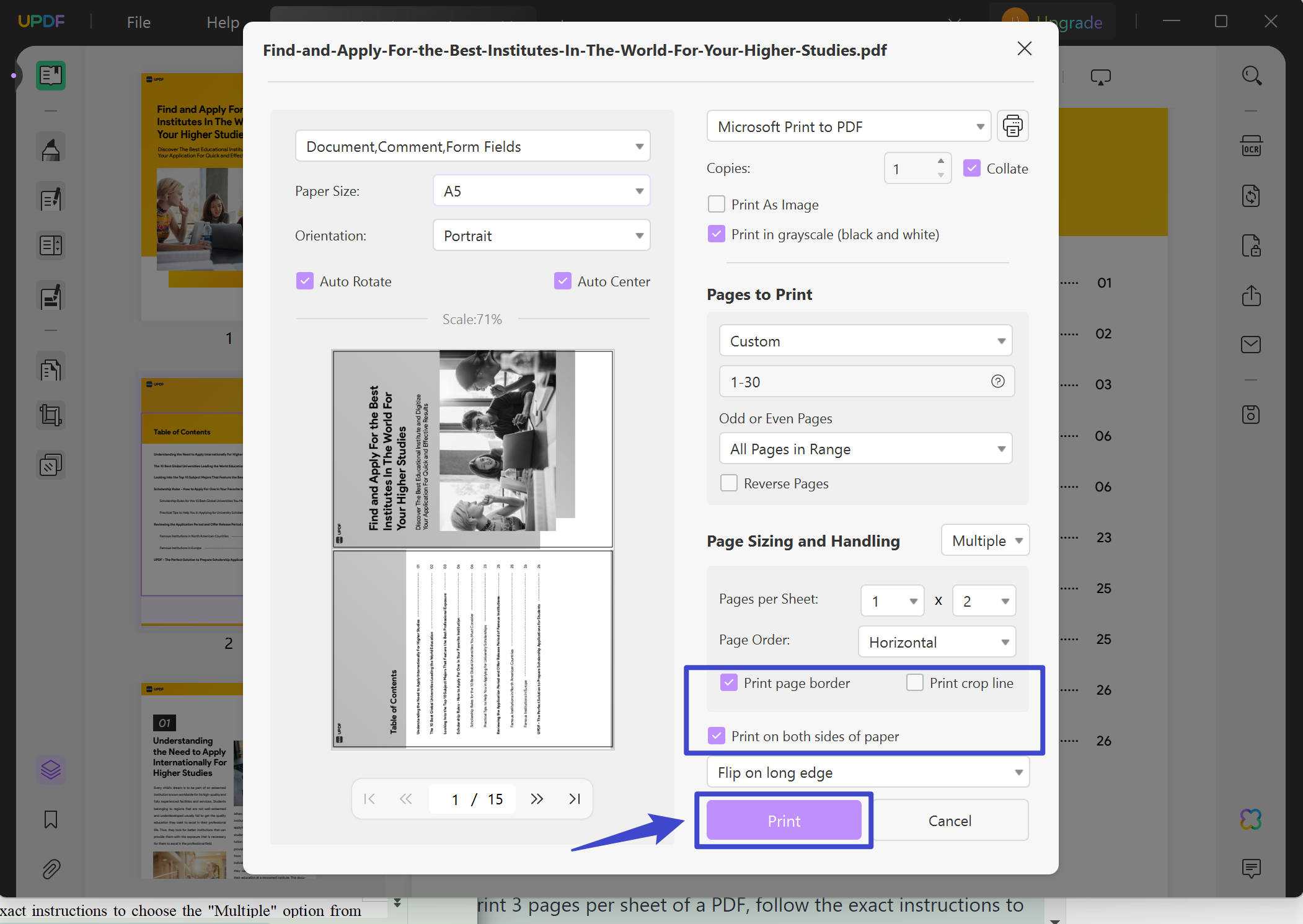 How To Print Multiple Pages Per Sheet Step by Step UPDF