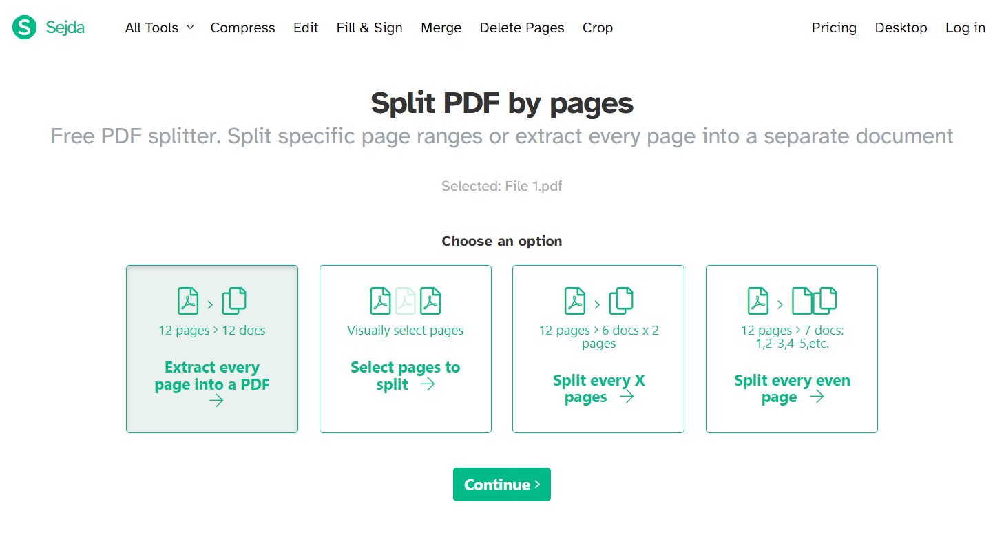 Sejda Split PDF: 4 Split Features and Its Alternative | UPDF