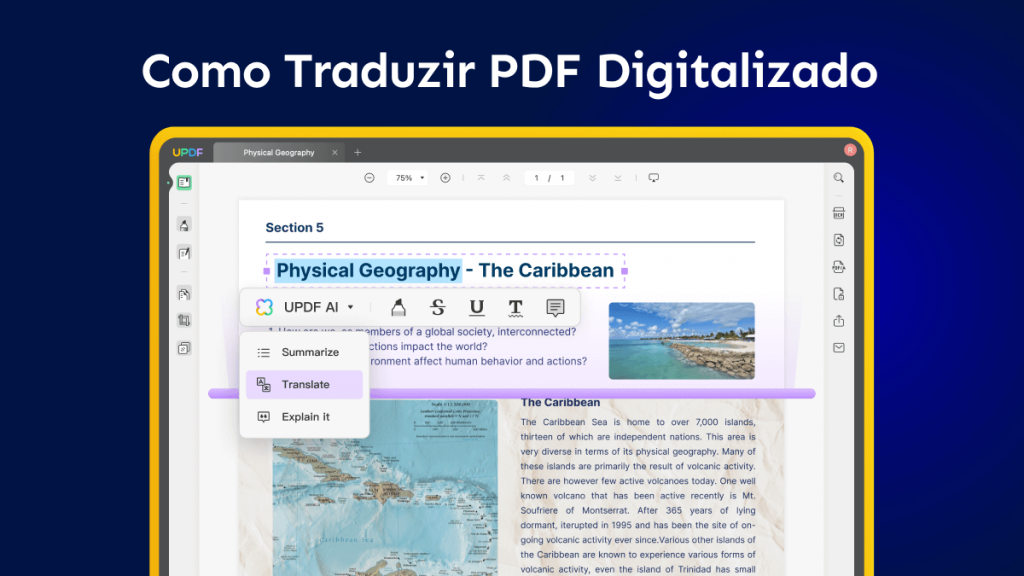 Como Traduzir PDF Digitalizado (Métodos Funcionais) | UPDF