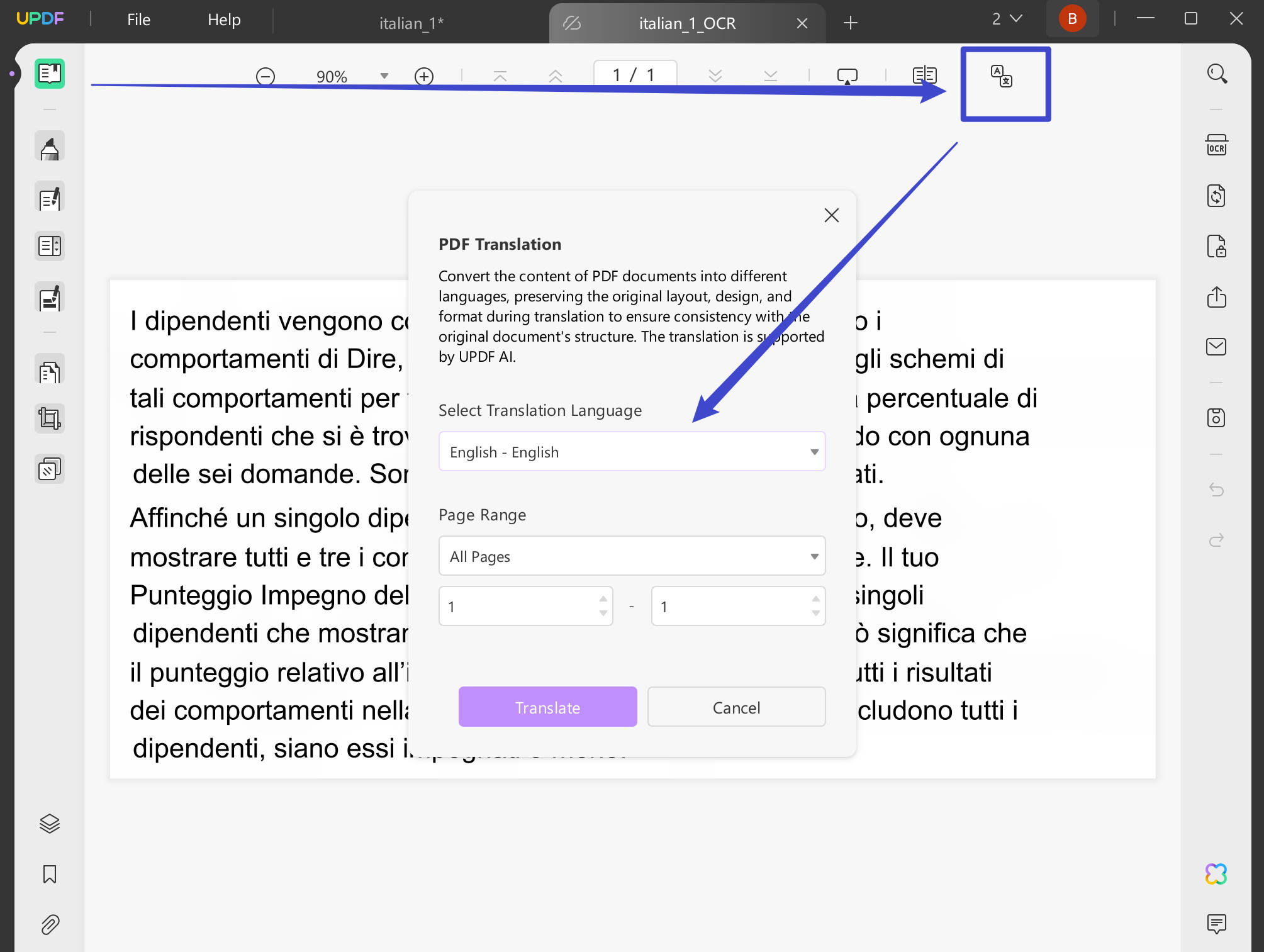 Translate Image Italian to English: A Detailed Guide | UPDF