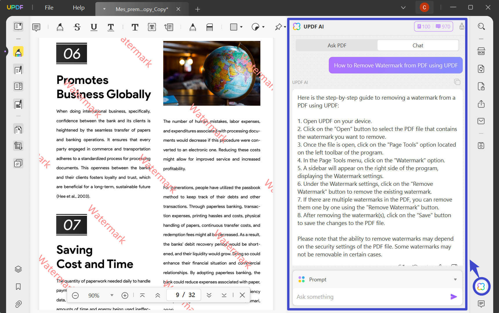 10 Best AI Watermark Removers to Get Precise Results | UPDF