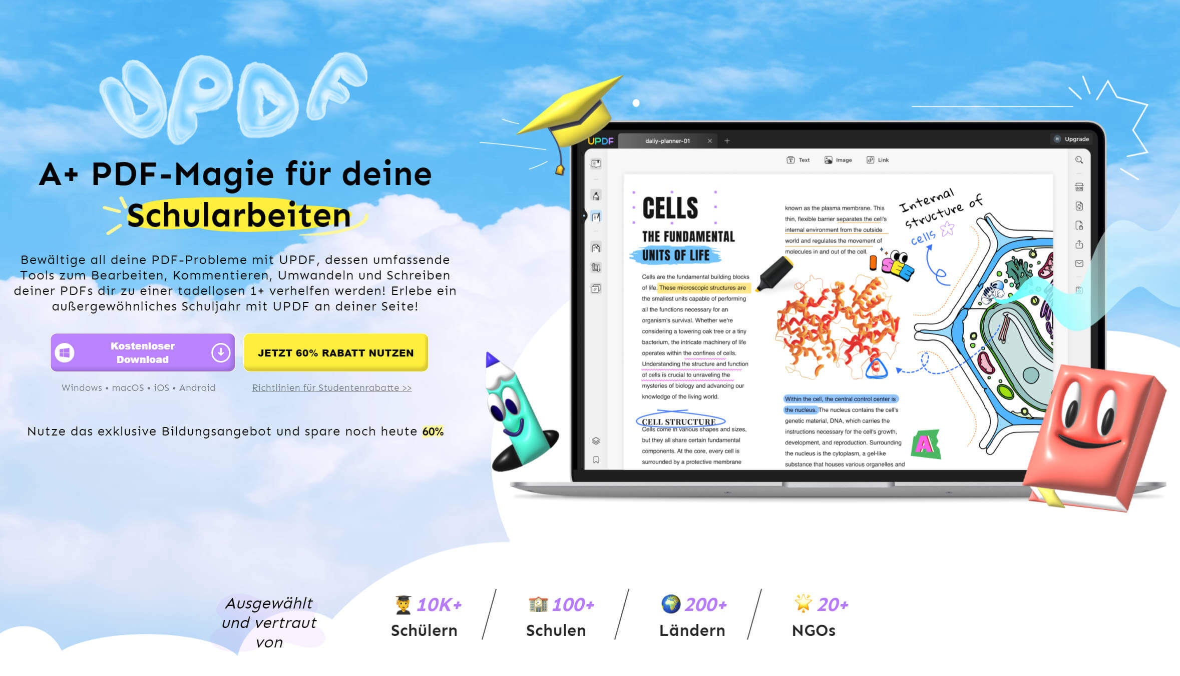 PDF-Editor für Studenten: Die 5 besten kostenlosen Tools | UPDF