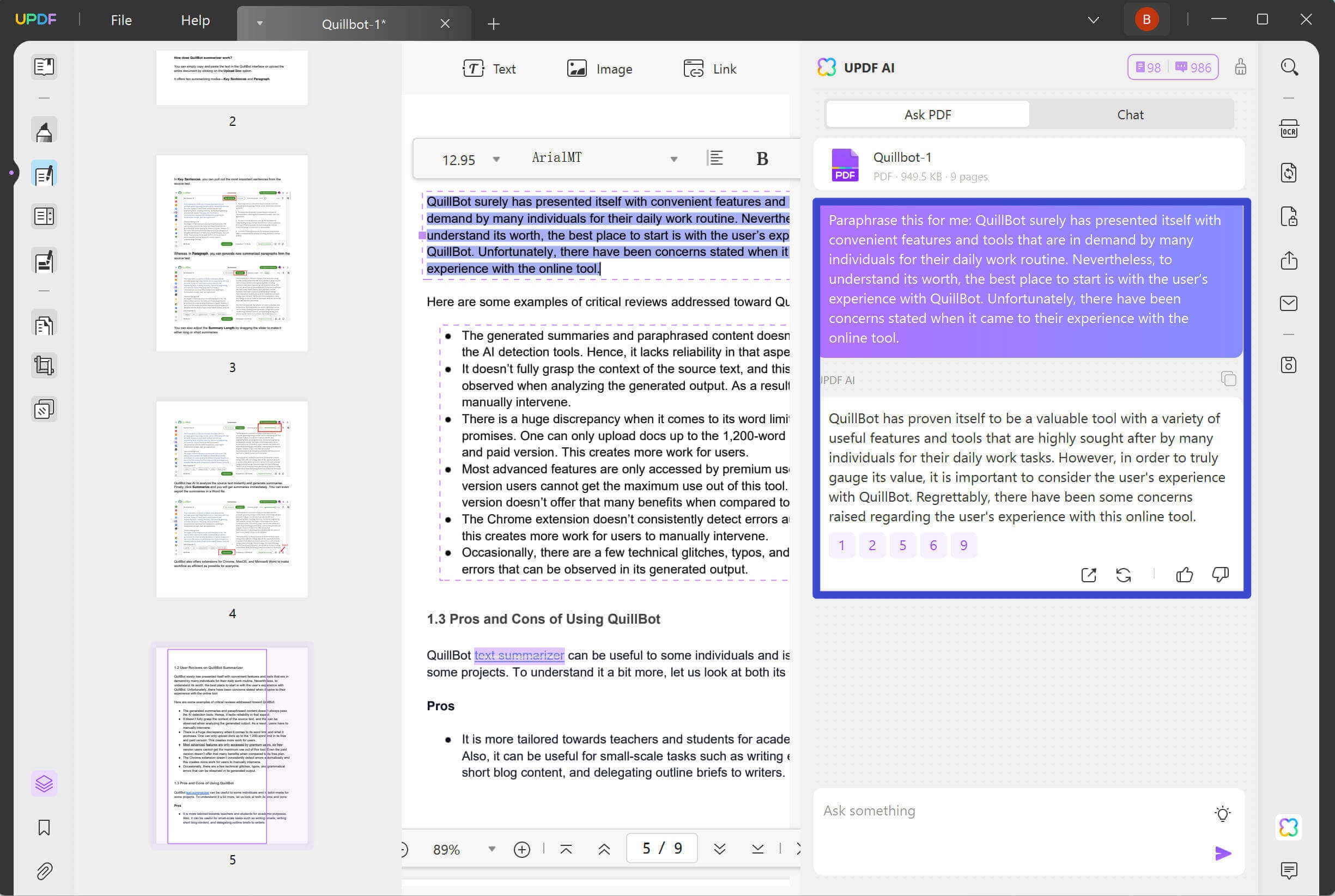 8 Leading AI Paraphrasing Tools of 2025 | UPDF