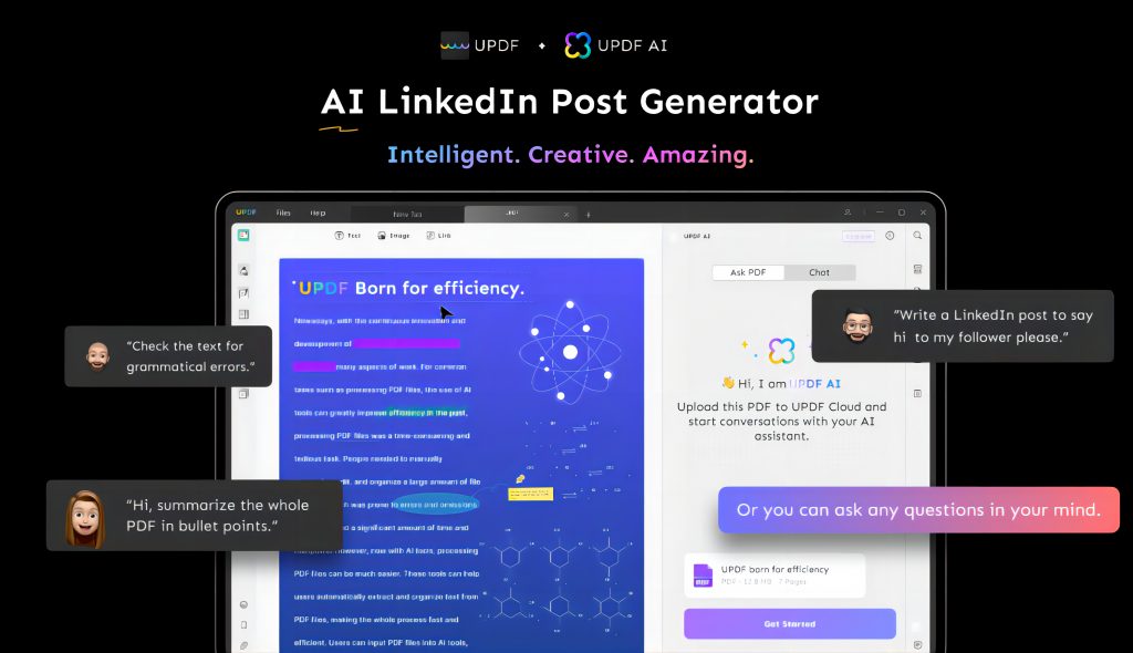 The Best Free AI LinkedIn Post Generator in 2025 | UPDF