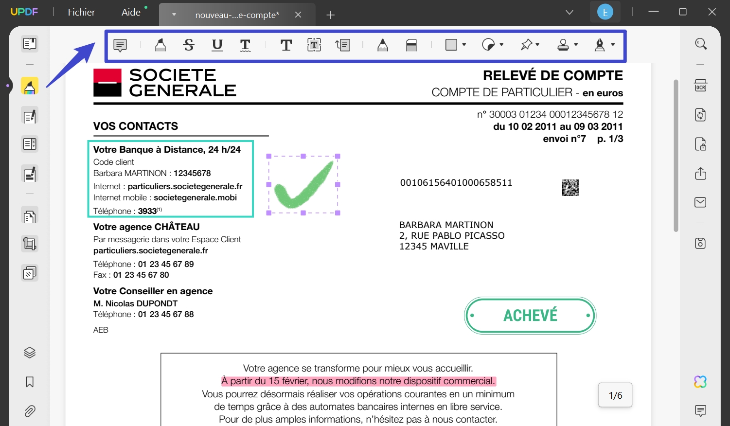 Les 2 meilleures façons : Modifier un relevé bancaire | UPDF