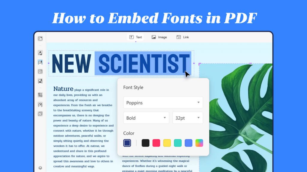 Embed Fonts in PDF Easily & Flawlessly | UPDF