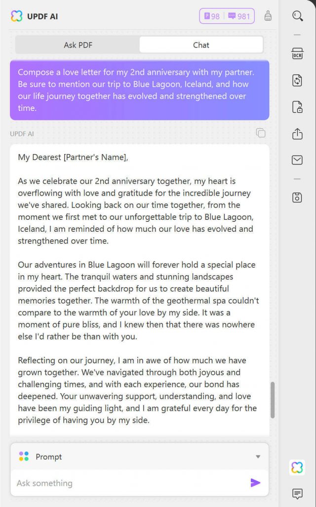 The Best AI Love Letter Generator - Romantic & Heartfelt | UPDF