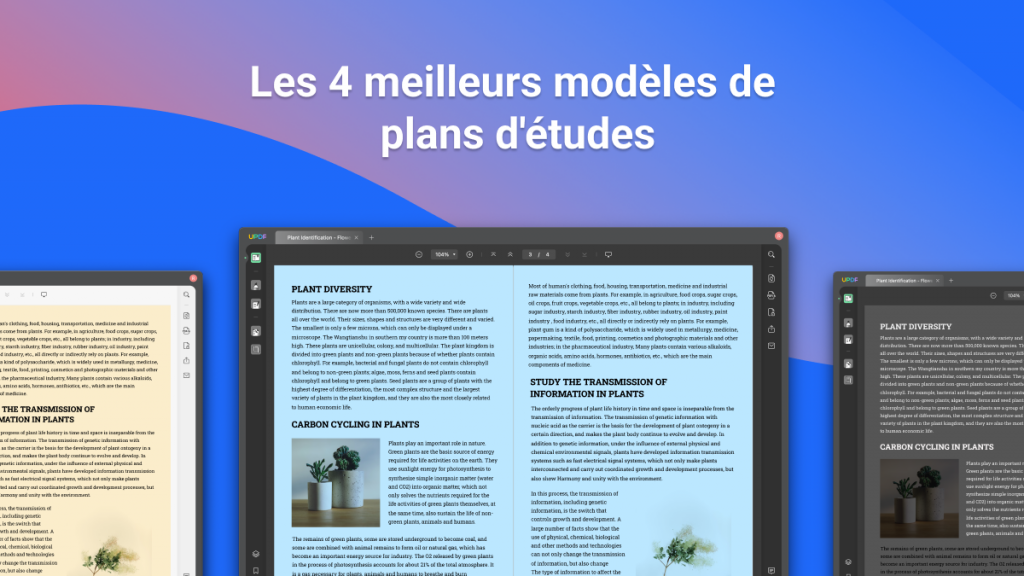 4 modèles de plans d'études en 2025 [Gratuit] | UPDF