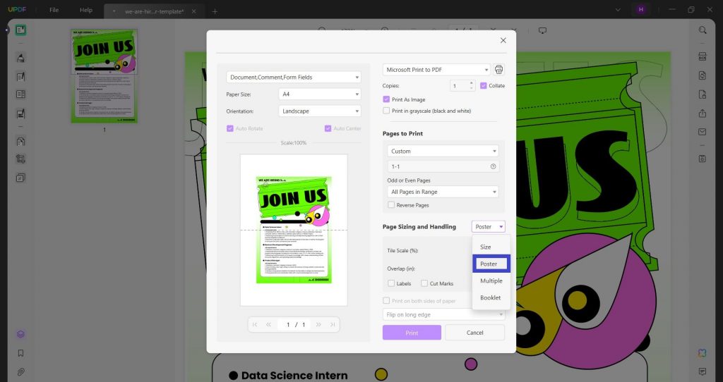 4 Best Ways to Print Large Image on Multiple Pages | UPDF