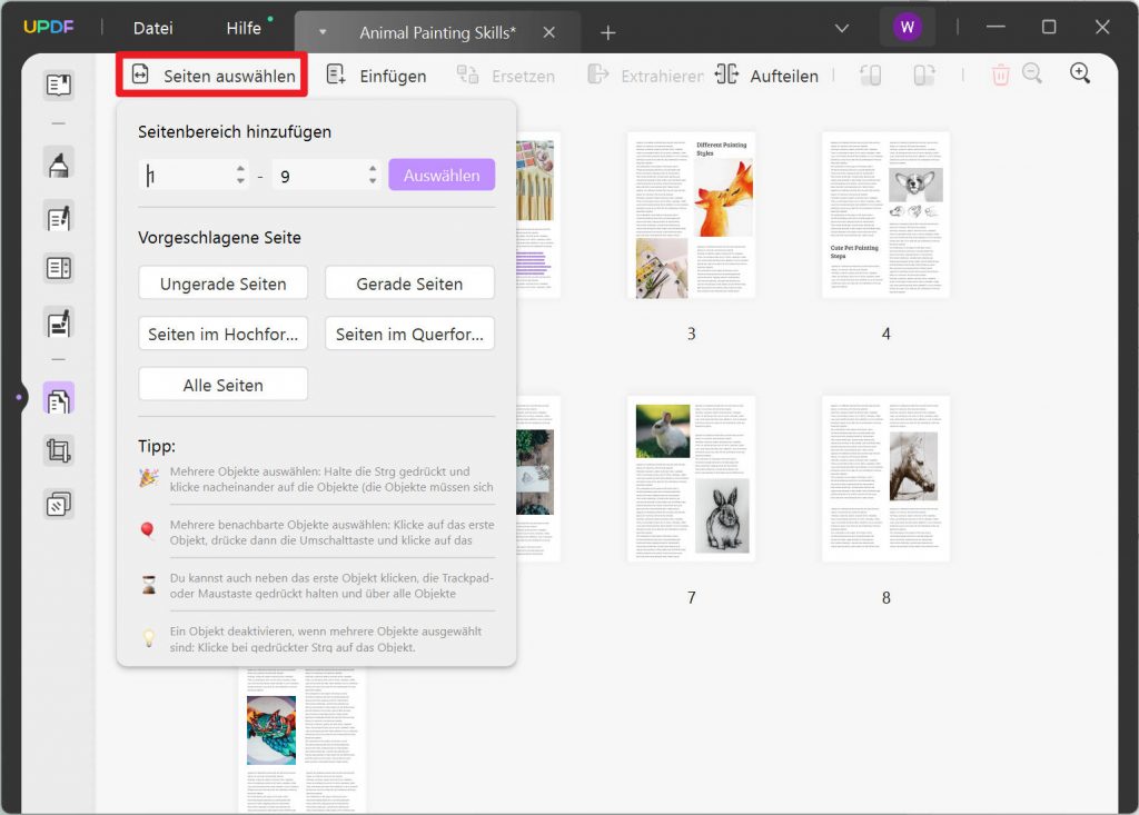 PDF Seiten extrahieren - So geht's | UPDF