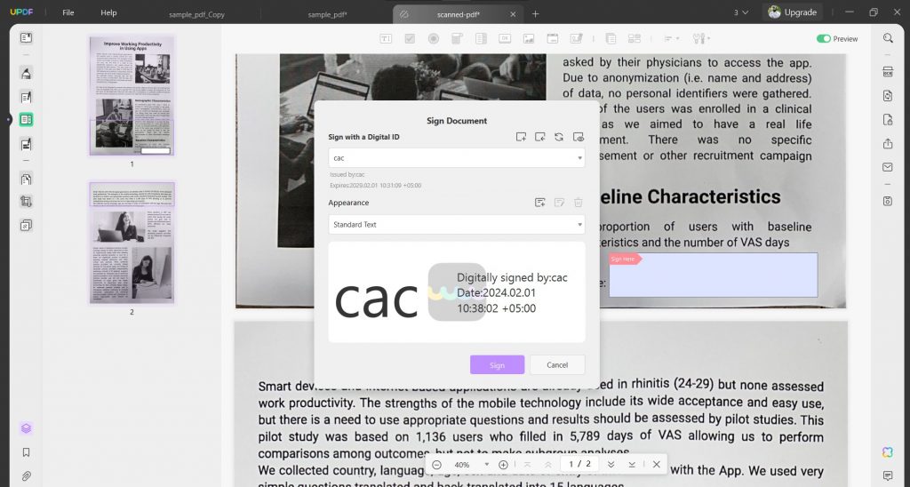 How to Sign PDF with CAC? (With/Without Adobe) | UPDF