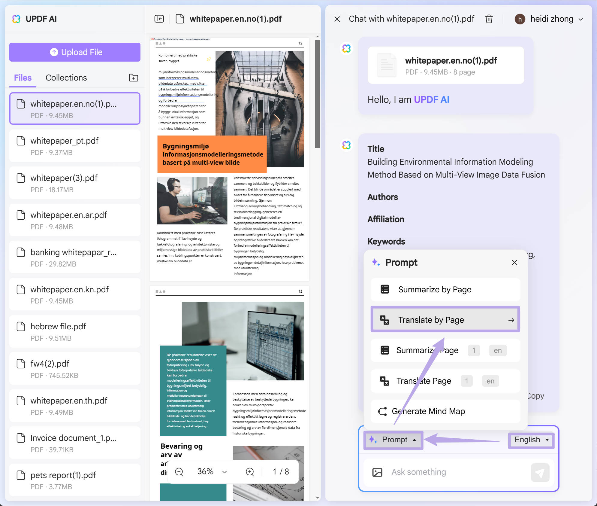 The Best Tool to Translate Norwegian to English PDF | UPDF