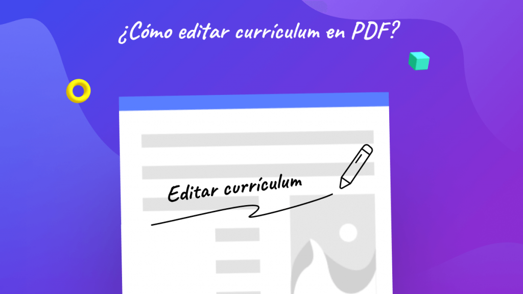 ¿Cómo editar currículum en PDF? (Celulares y PC) | [Official] UPDF