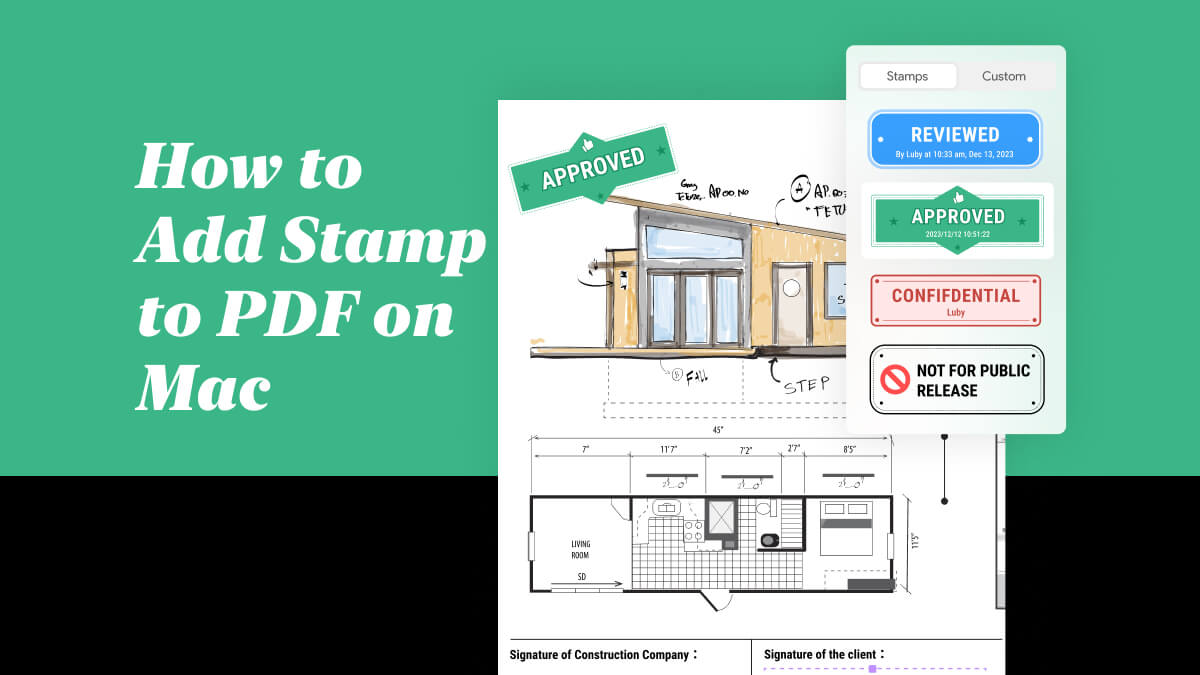 How to Add Different Stamps to PDF on Mac|UPDF