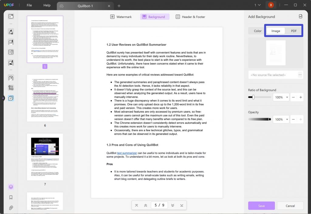 Zet uw documenten om in kleur | Zwart-wit PDF's converteren met UPDF