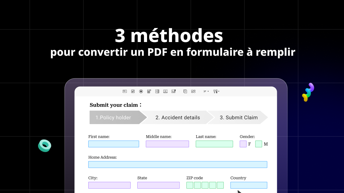 3 méthodes pour convertir un PDF en PDF remplissable | UPDF