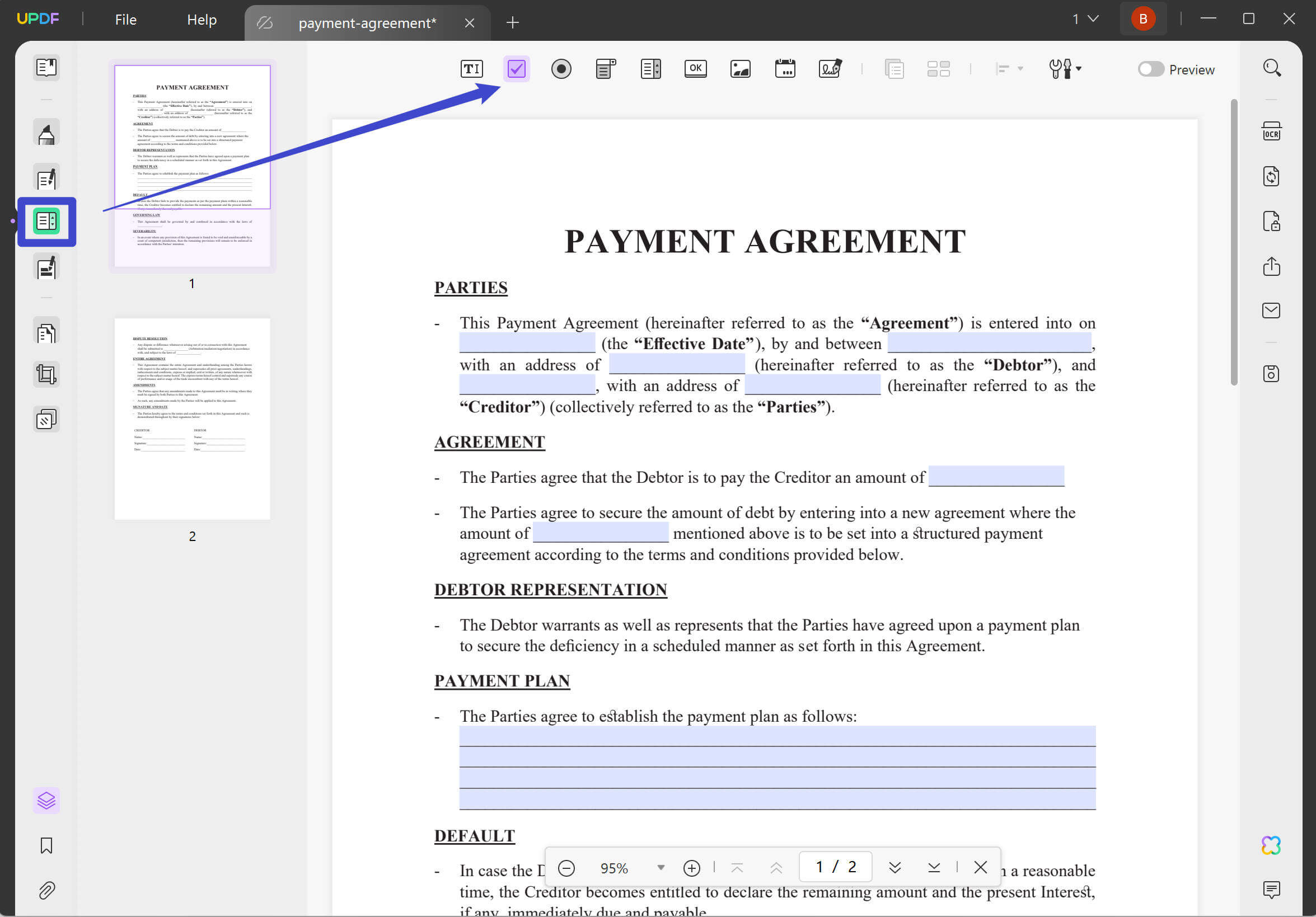 How To Create A Fillable Pdf Form 3 Quick Methods Updf