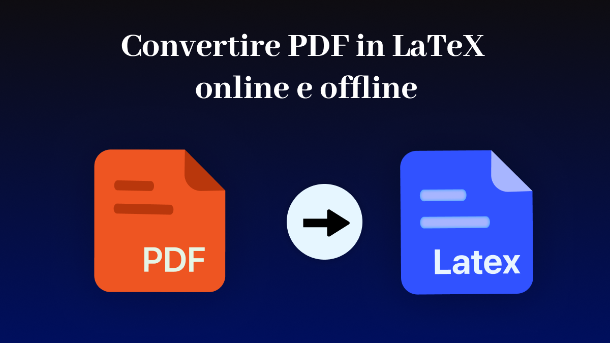 Convertire PDF in LaTeX online e offline | UPDF