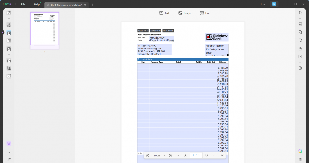 5 Best Bank Statement Generators (With Guide) | UPDF
