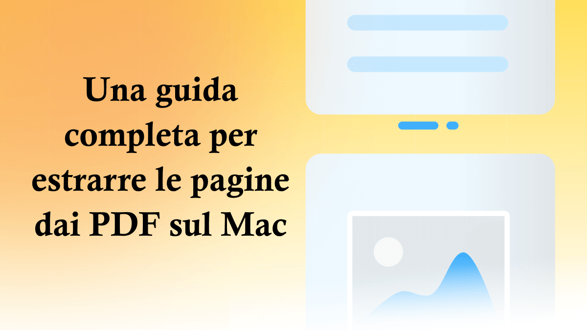 Estrarre pagine da un PDF su Mac | UPDF