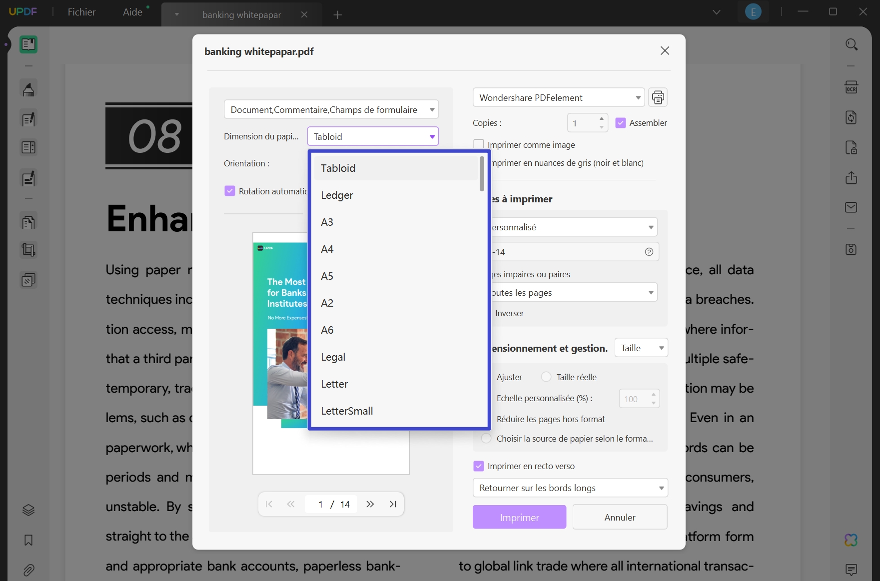 Apprendre à convertir des documents A4 en PDF A3 | UPDF