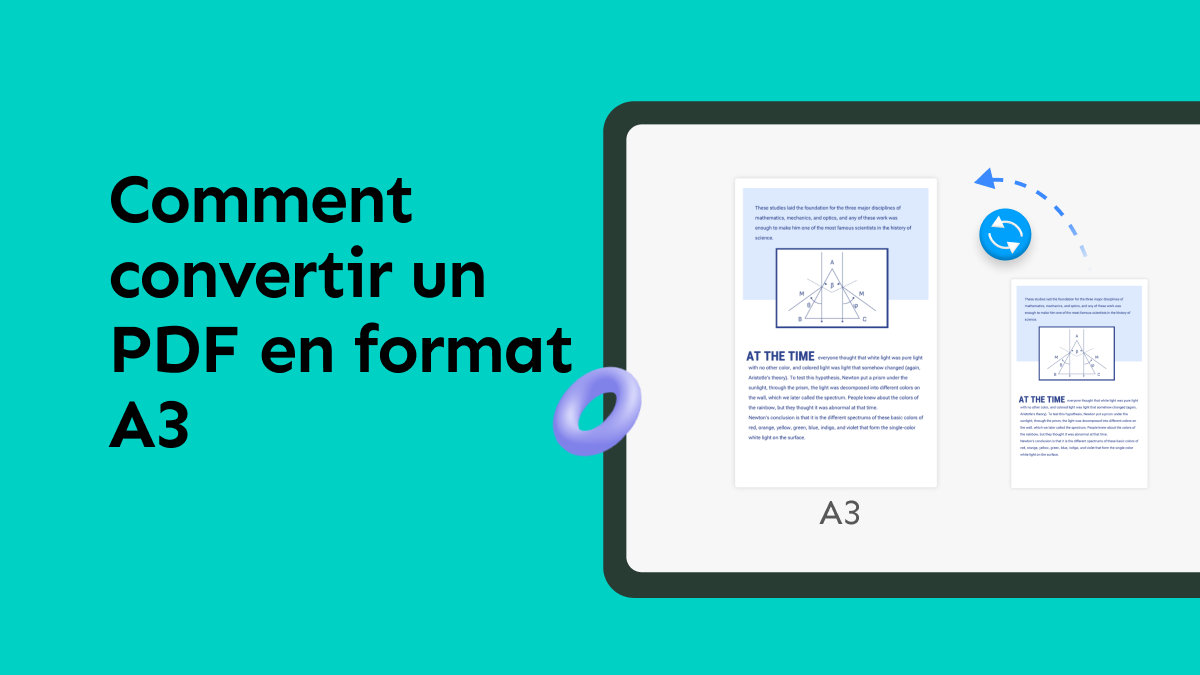 Apprendre à convertir des documents A4 en PDF A3 | UPDF