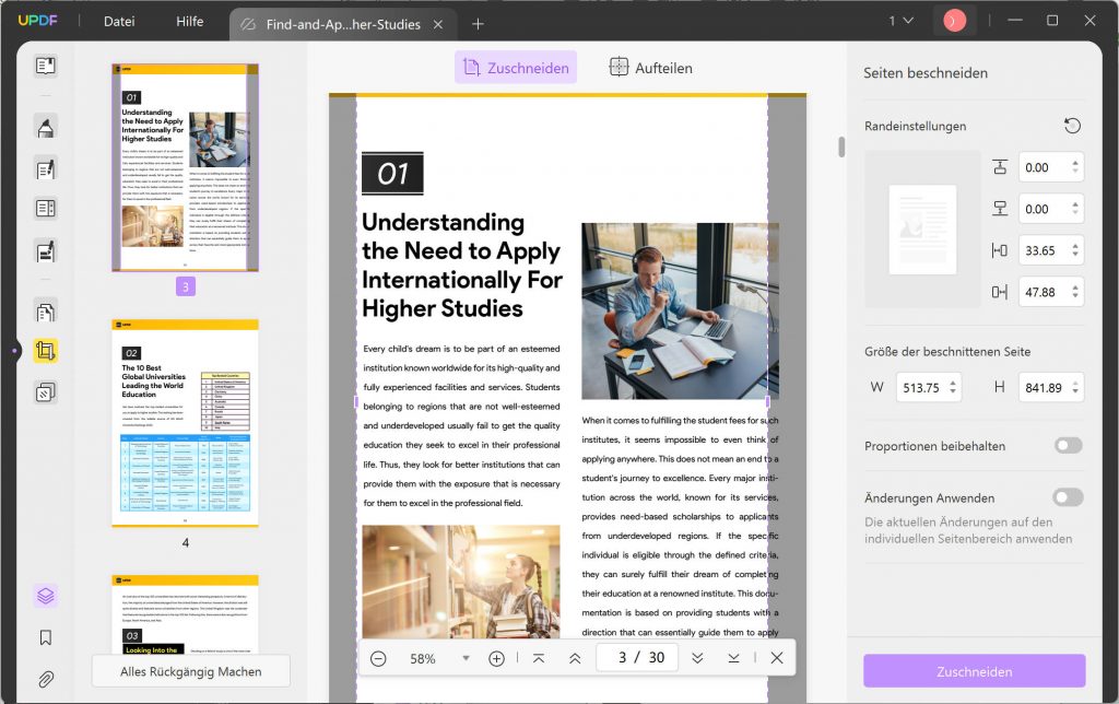 Wie Sie PDFs ohne Ränder drucken - die 4 besten Methoden | UPDF