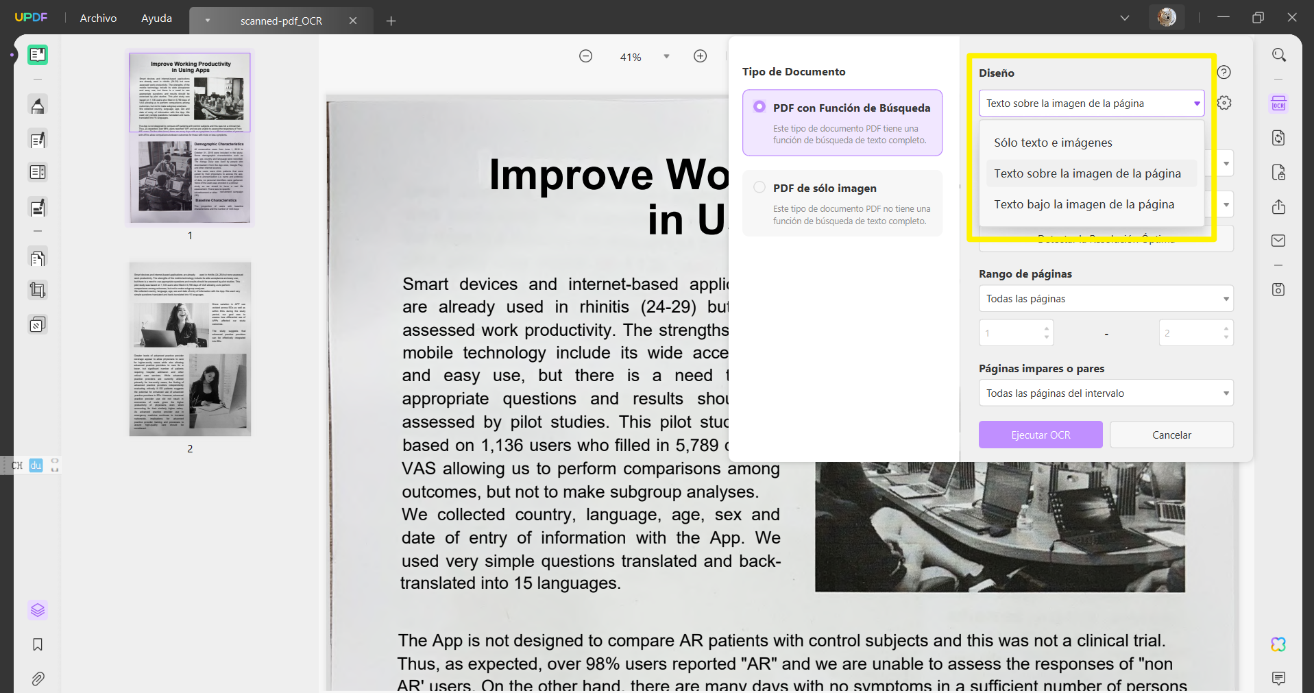 Manera fácil de convertir PDF escaneado a PDF editable con OCR